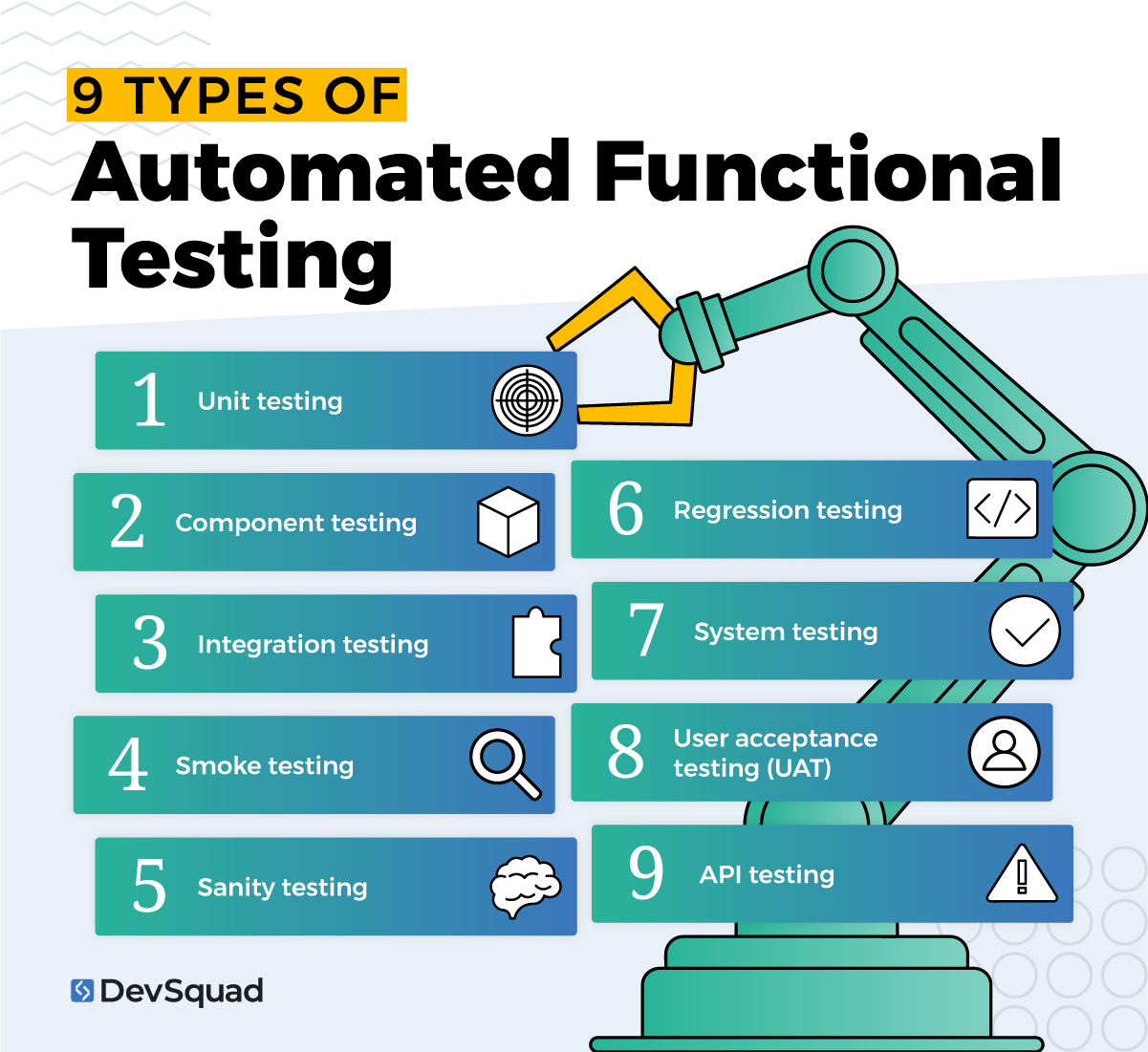 9 Types Of Automated Functional Testing Explained | DevSquad